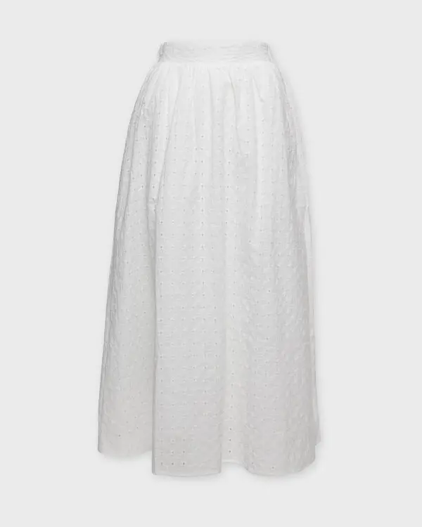 MandiBreeze Midi Skirt With Embroidery