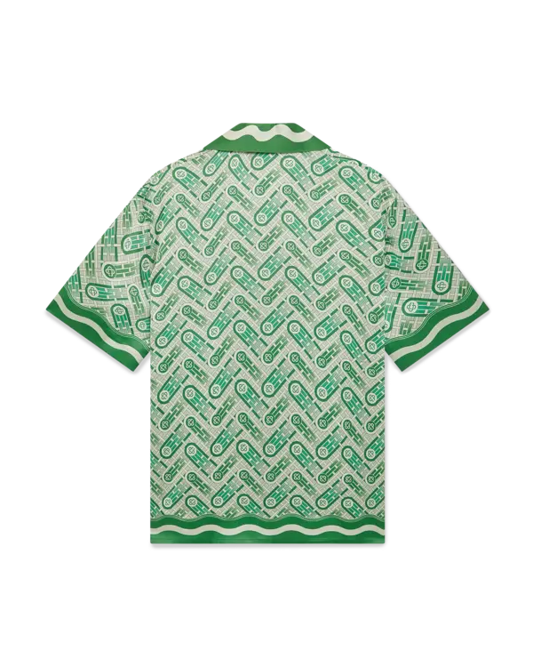 Casablanca Ping Pong Short Sleeve Silk Shirt - Multicolor