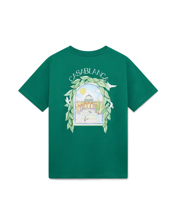 Casablanca L'arche De Tennis Short Sleeve T-shirt - Multicolor