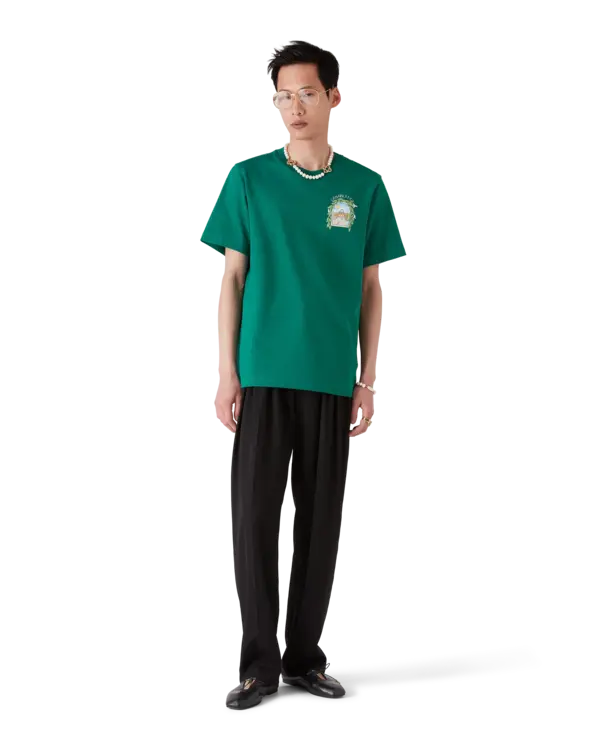 Casablanca L'arche De Tennis Short Sleeve T-shirt - Multicolor