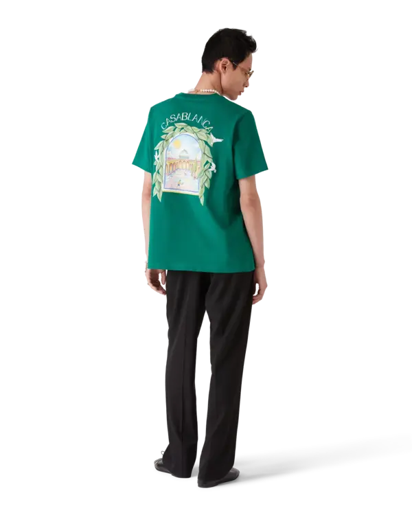 Casablanca L'arche De Tennis Short Sleeve T-shirt - Multicolor
