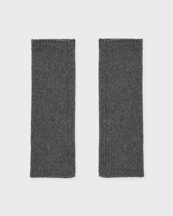 WAKAKUU Cashmere Arm Warmers - Grey Melange