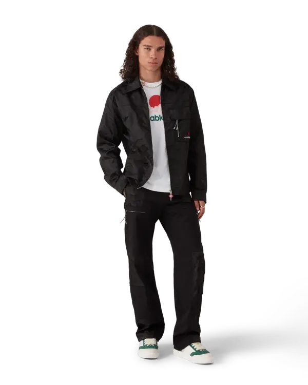 Casablanca Nylon Mountain Camo Zip Shirt