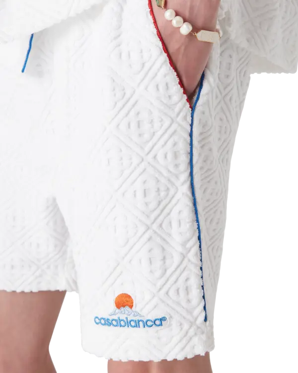 Casablanca Monogram Jacquard Towelling Shorts