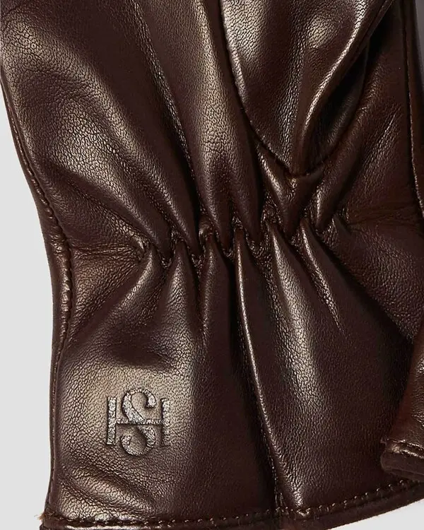 HANDSOME STOCKHOLM Essentials London Leather Gloves - Brown