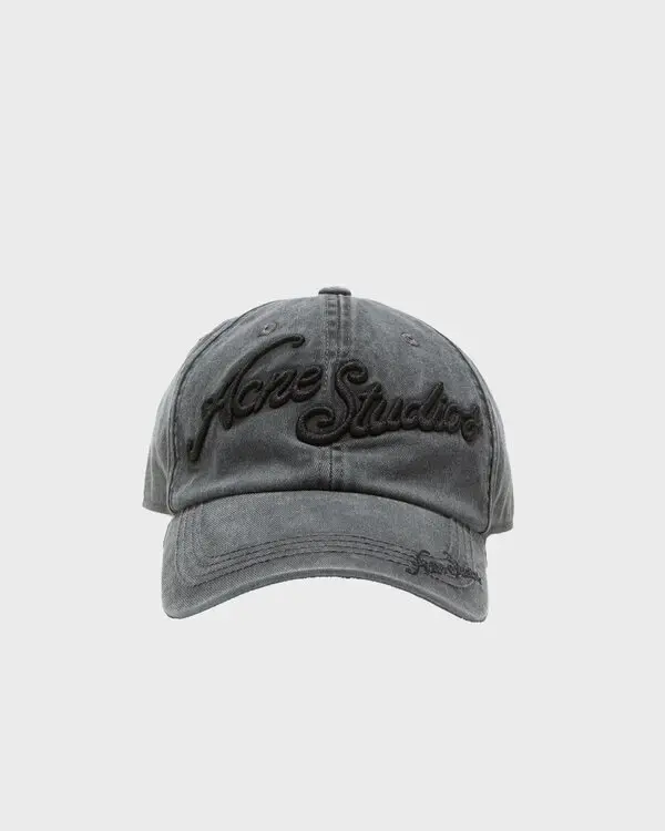 Acne Studios Cap With 3d Logo - Faded Black