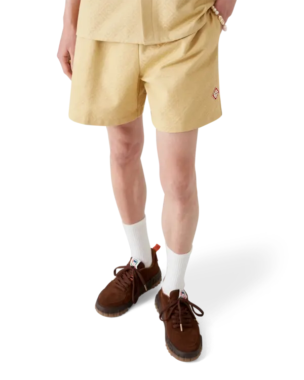 Casablanca Monogram Cotton Jacquard Shorts