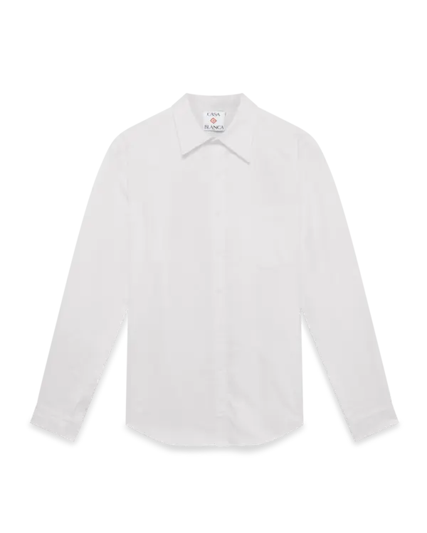 Casablanca Cotton Monogram Jacquard Oxford Shirt - Multicolor