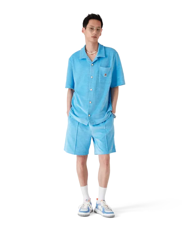 Casablanca Velour Stripe Shorts - Multicolor