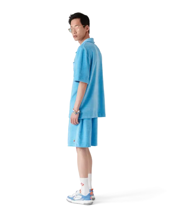 Casablanca Velour Stripe Shorts - Multicolor
