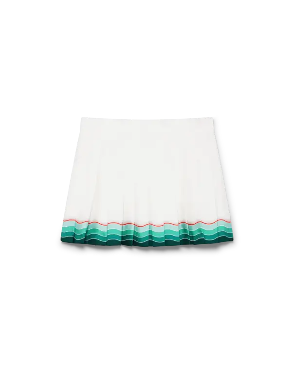 Casablanca Tennis Pleated Mini Skirt - Multicolor