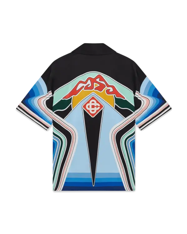 Casablanca Graphic Mountain Silk Shirt - Multicolor