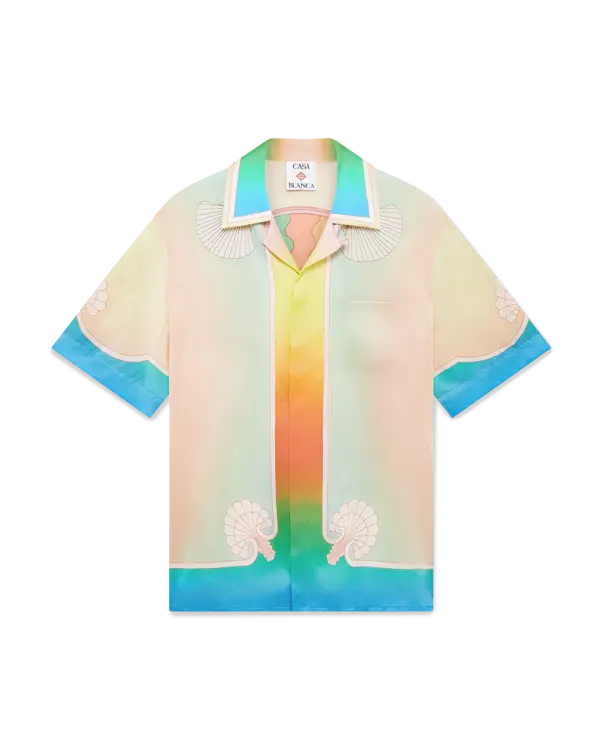 Casablanca Lucid Dreams Short Sleeve Silk Shirt - Multicolor