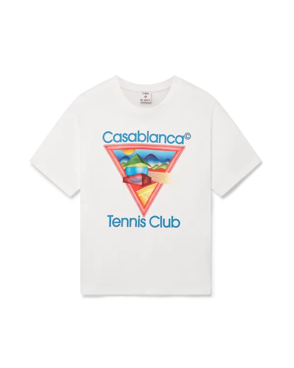 Casablanca Tennis Club Icon Short Sleeve T-shirt - Multicolor