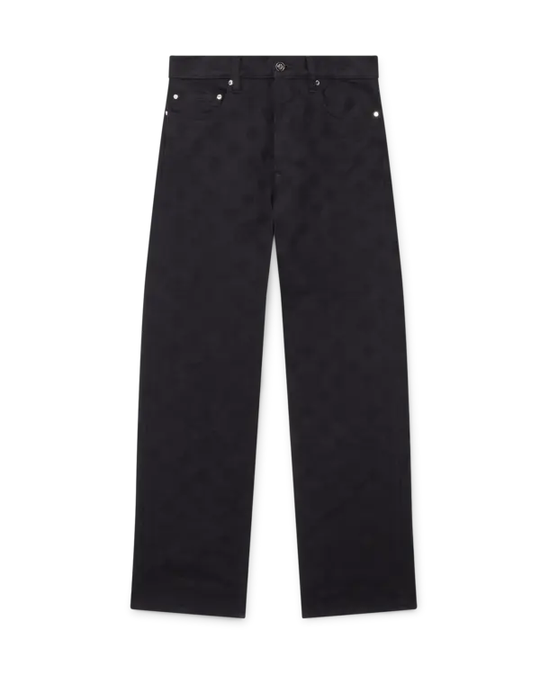 Casablanca Denim Monogram Straight Leg Jeans