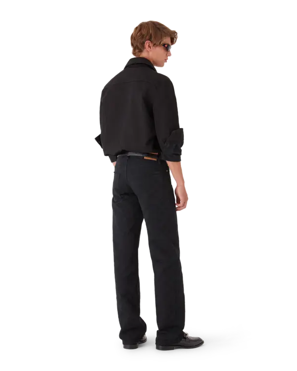 Casablanca Denim Monogram Straight Leg Jeans