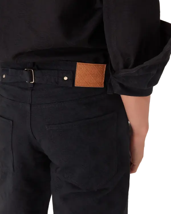 Casablanca Denim Monogram Straight Leg Jeans