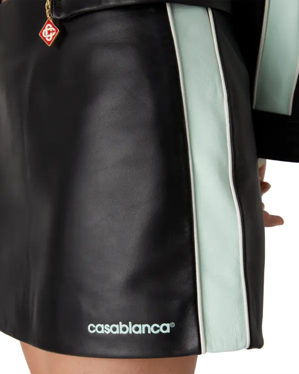 Casablanca Leather Mini Skirt