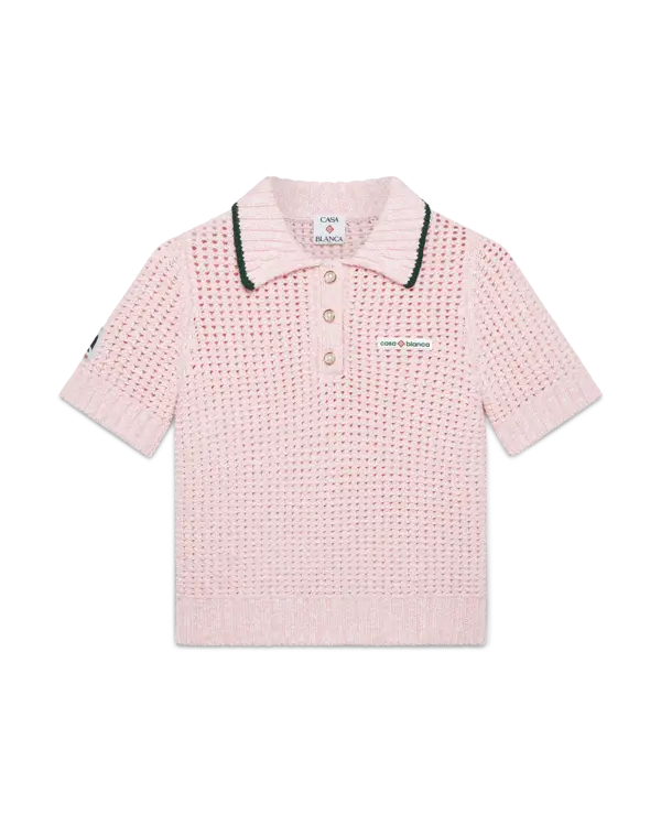 Casablanca Cotton Mouliné Polo Shirt