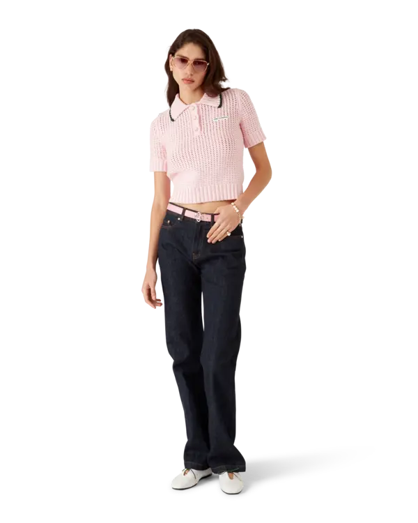 Casablanca Cotton Mouliné Polo Shirt
