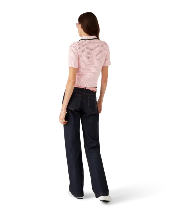 Casablanca Cotton Mouliné Polo Shirt