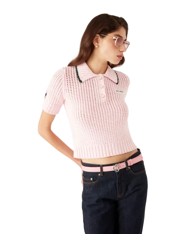 Casablanca Cotton Mouliné Polo Shirt