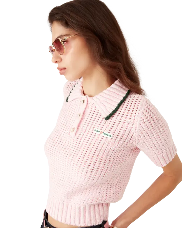 Casablanca Cotton Mouliné Polo Shirt