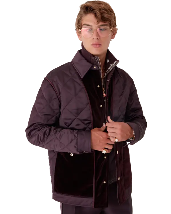 Casablanca Satin Quilted Jacket