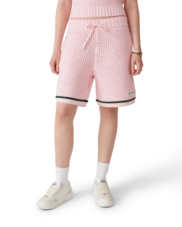 Casablanca Cotton Mouliné Shorts - Multicolor
