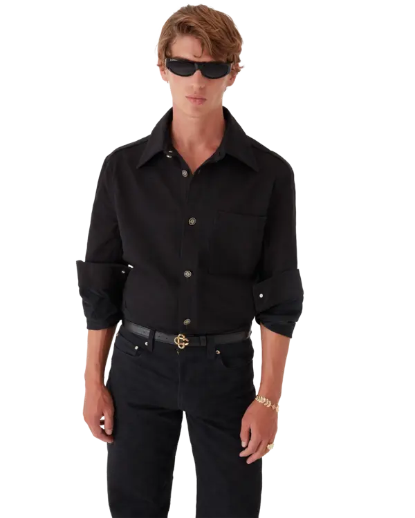 Casablanca Denim Monogram Overshirt