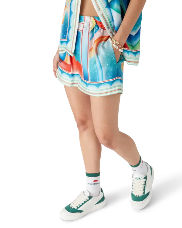 Casablanca Galaxy Court Silk Shorts