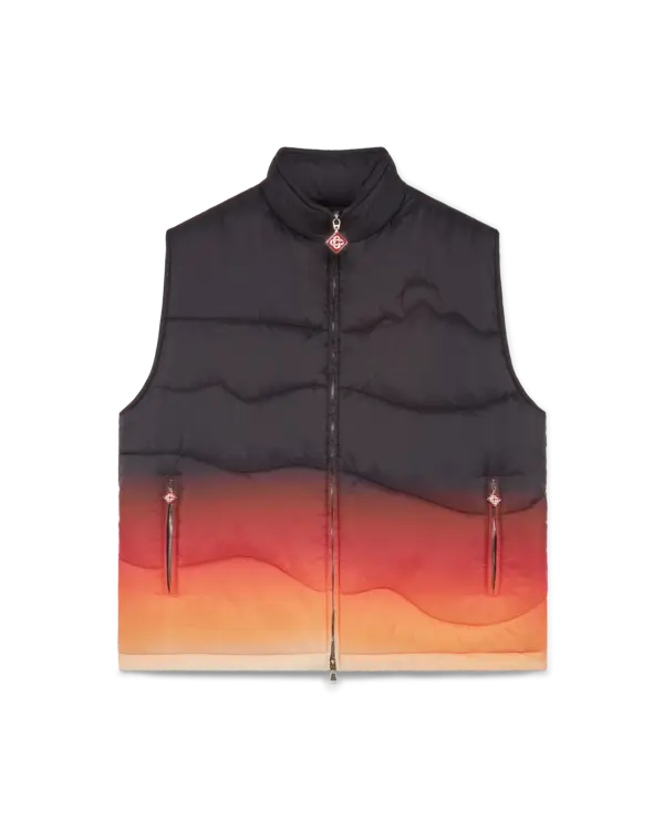 Casablanca Gradient Nylon Down Puffer Gilet - Multicolor