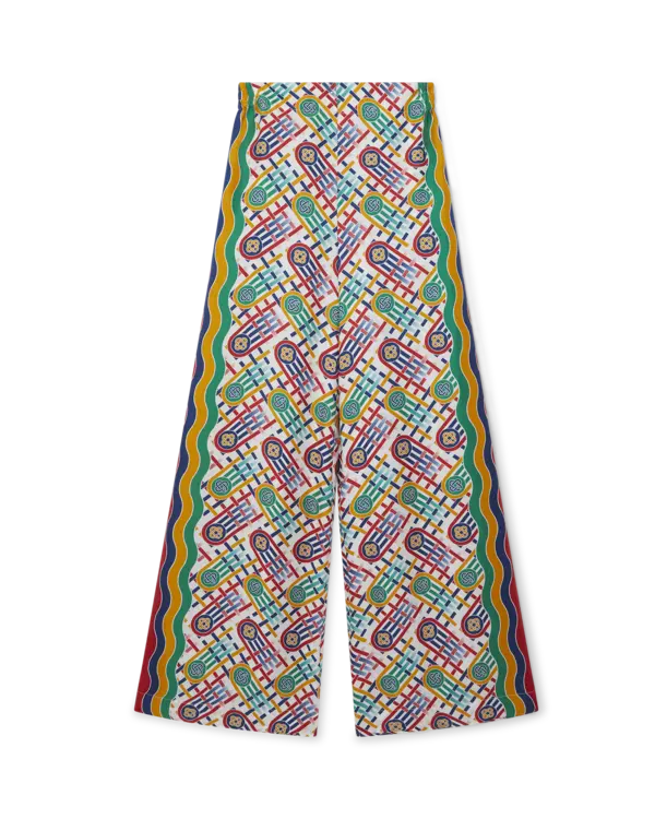 Casablanca Printed Wide Leg Trousers