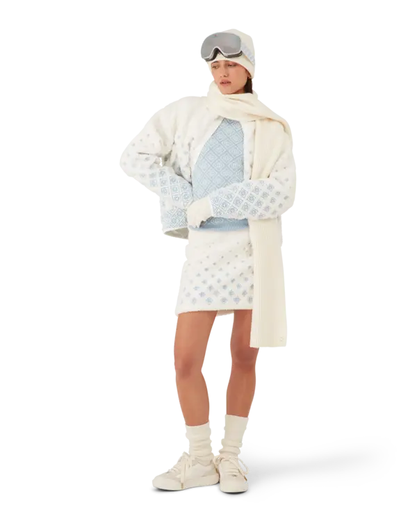 Casablanca Embroidered Gradient Monogram Cropped Fleece Jacket - Multicolor