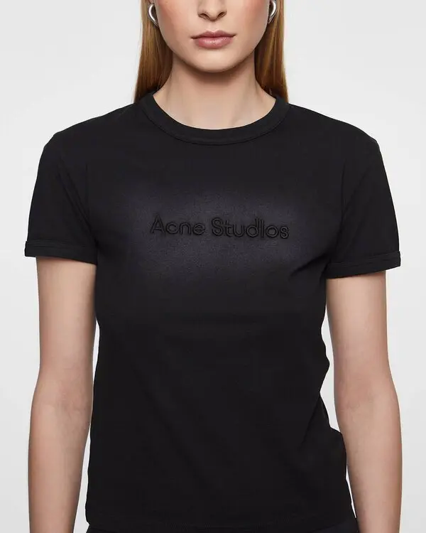Acne Studios Logo Fitted T-shirt