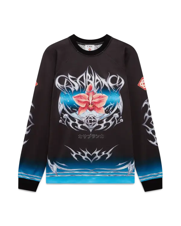 Casablanca Blade Long-sleeve Football Jersey - Red