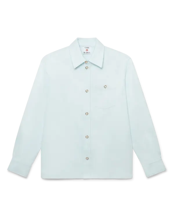 Casablanca Cotton Monogram Long Sleeve Shirt