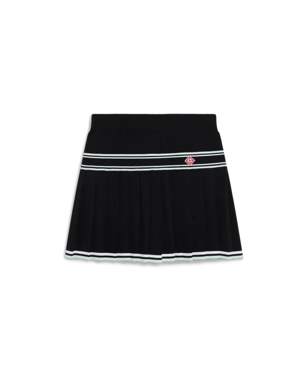 Casablanca Viscose Pleated Mini Skirt - Multicolor