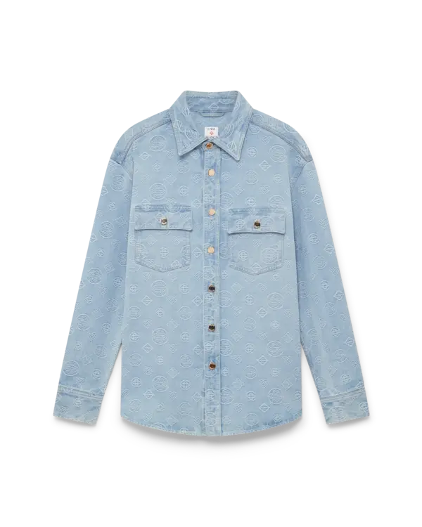 Casablanca Denim Monogram Shirt