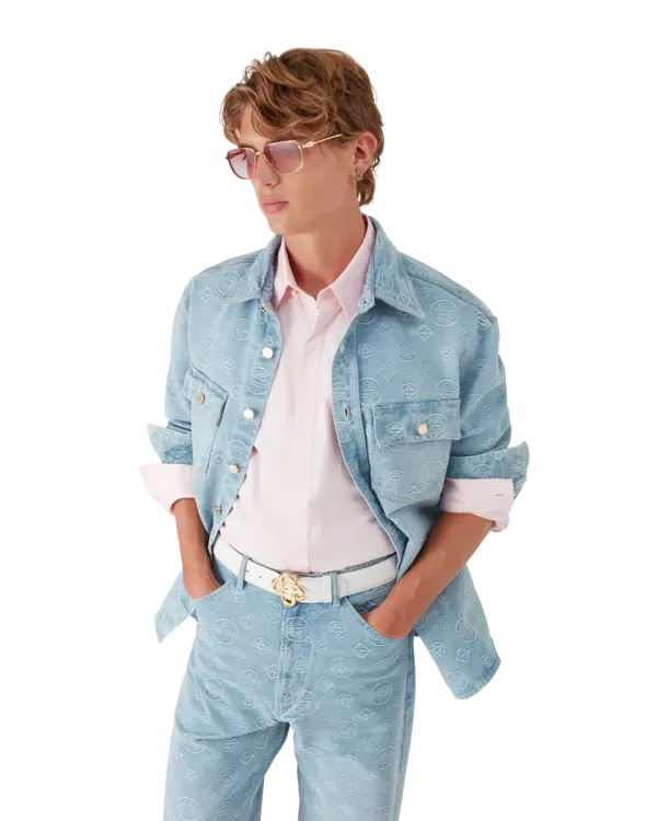 Casablanca Denim Monogram Shirt