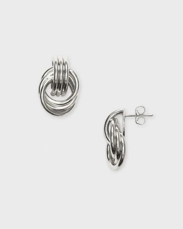 Anni Lu Triplet Earrings - Silver
