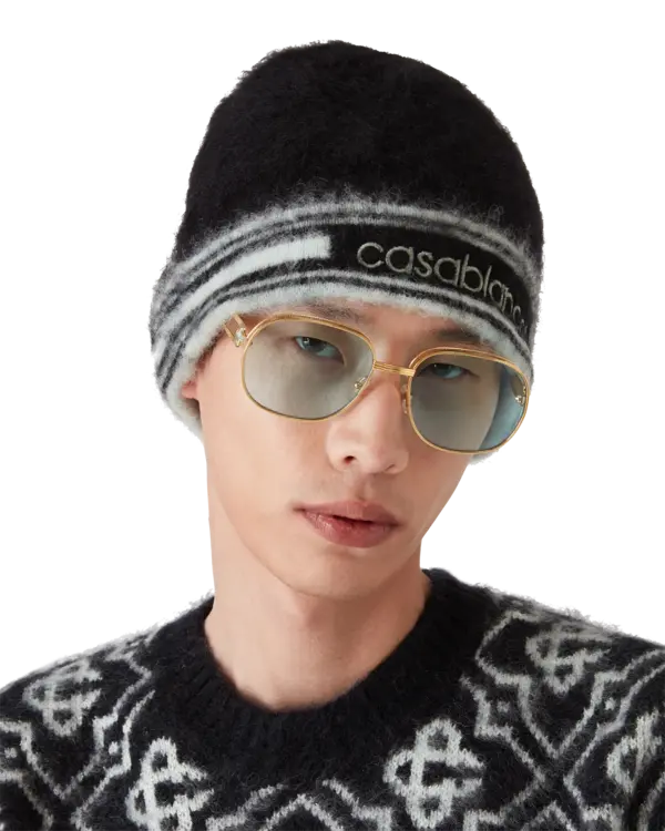 Casablanca Stripe Mohair Beanie