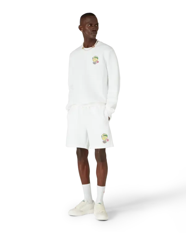Casablanca Tennis Mascot Quilted Sweatshorts - Multicolor