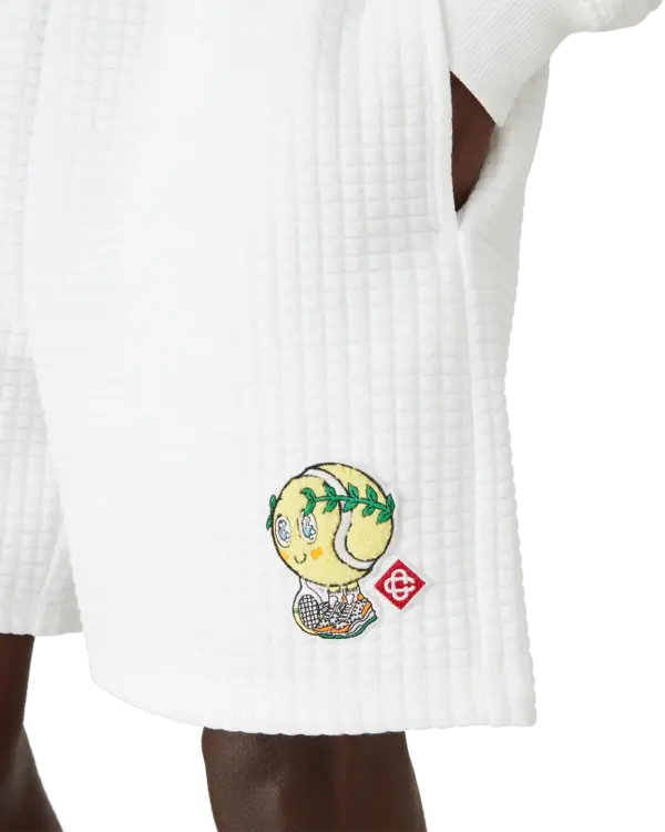 Casablanca Tennis Mascot Quilted Sweatshorts - Multicolor