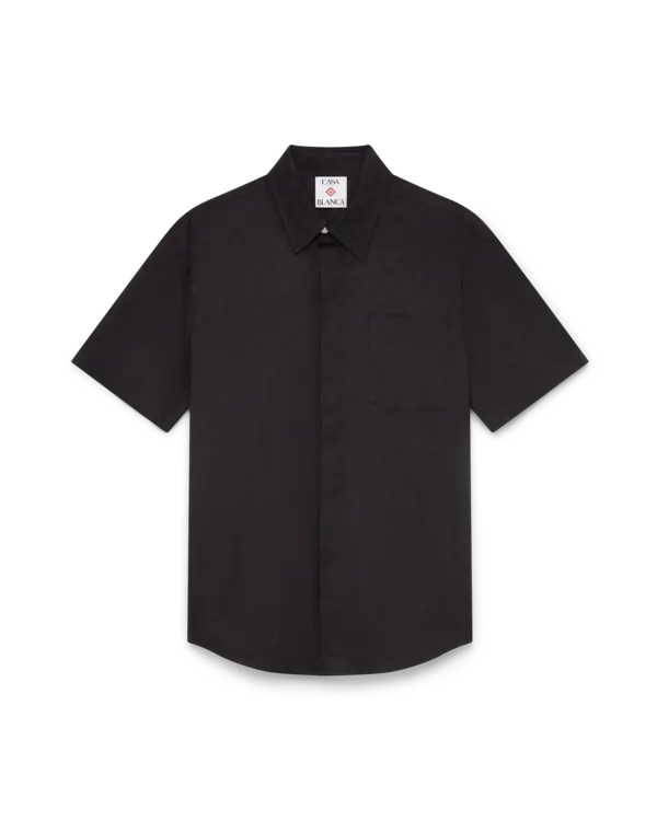 Casablanca Cotton Monogram Short Sleeve Shirt - Multicolor