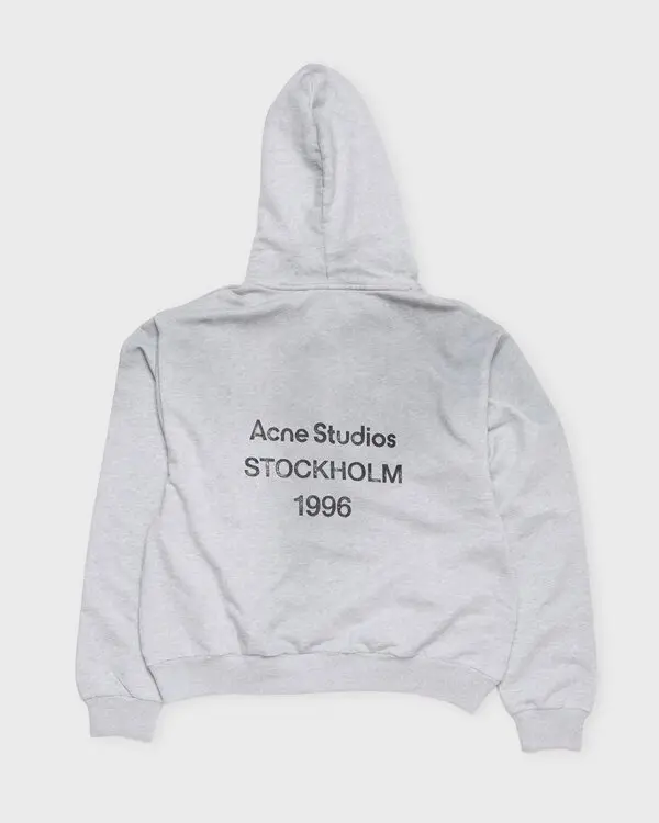 Acne Studios Logo Hoodie - Light Grey