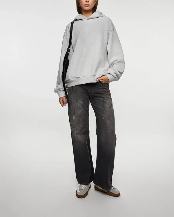 Acne Studios Logo Hoodie - Light Grey