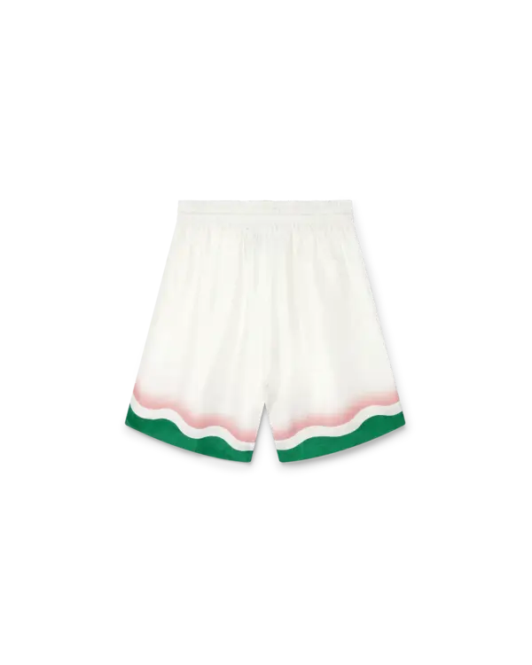 Casablanca Le Jeu De Ping Pong Silk Shorts - Multicolor