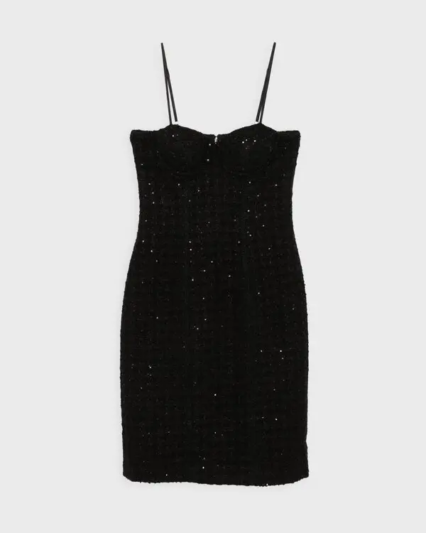 ROTATE BY BIRGER CHRISTENSEN Boucle Midi Dress