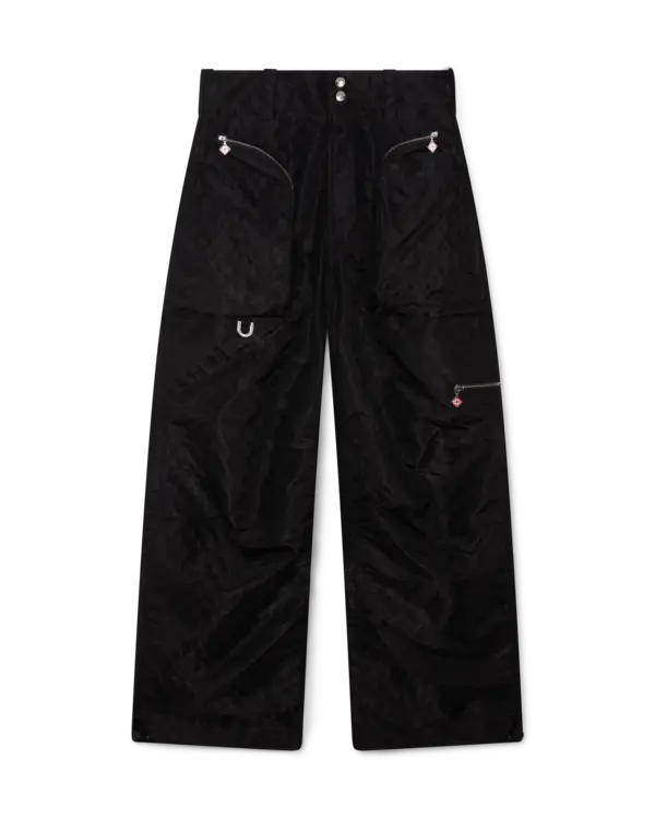 Casablanca Nylon Jacquard Cargo Trousers - Multicolor